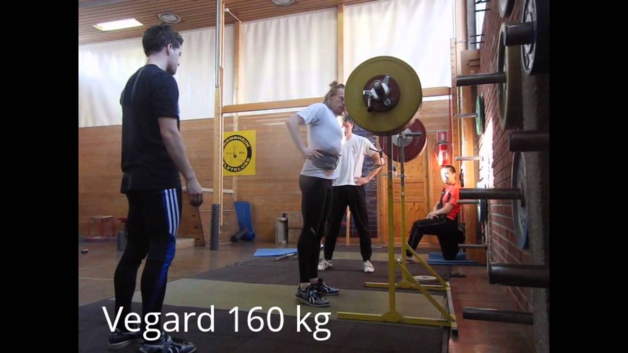Ranheim sprinters test squat and deadlift 30.4.13 - YouTube
