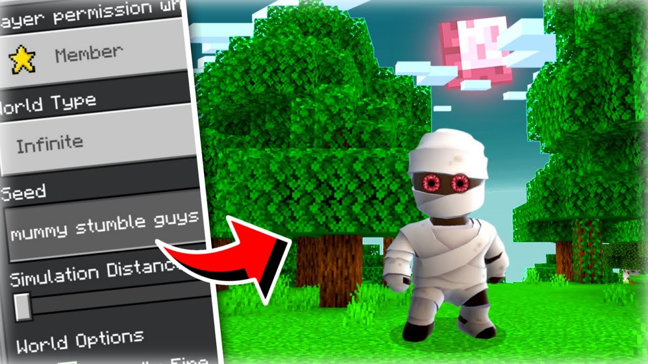 HANTU MUMMY STUMBLE GUYS DI MINECRAFT - YouTube