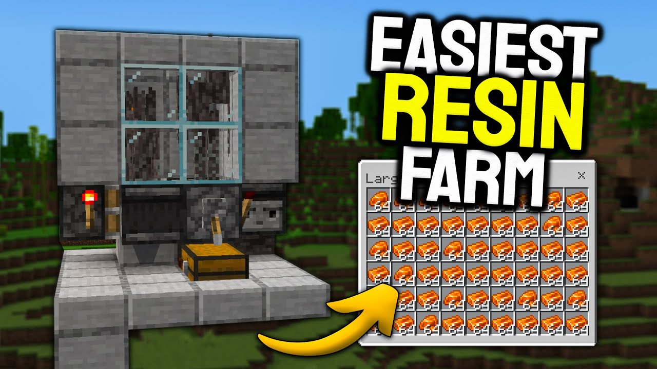 Easiest Resin Farm in Minecraft Bedrock 1.21! - YouTube