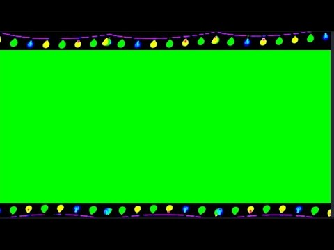 Christmas lights Photo frame Green Screen effect Video hd - YouTube