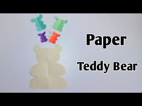 How To Cut A Perfect Teddy Bear Out Of Paper | Teddy Bear Shape Cutting ...