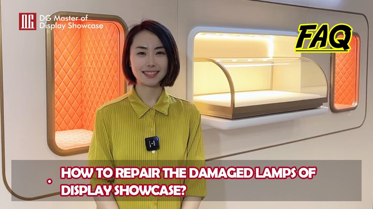 How to repair the damaged lamps of display showcase? - YouTube