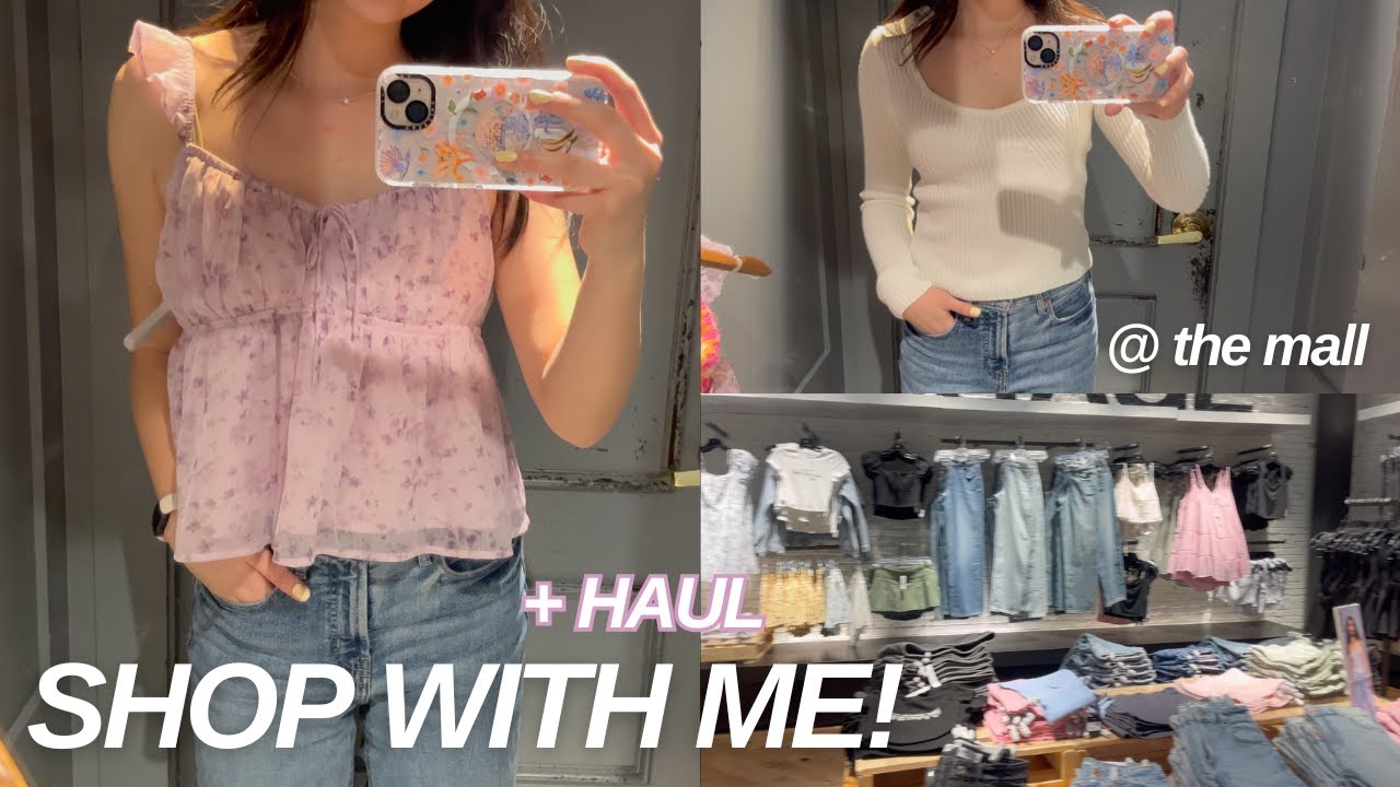 Come Mall Shopping With Me Try On Haul Youtube