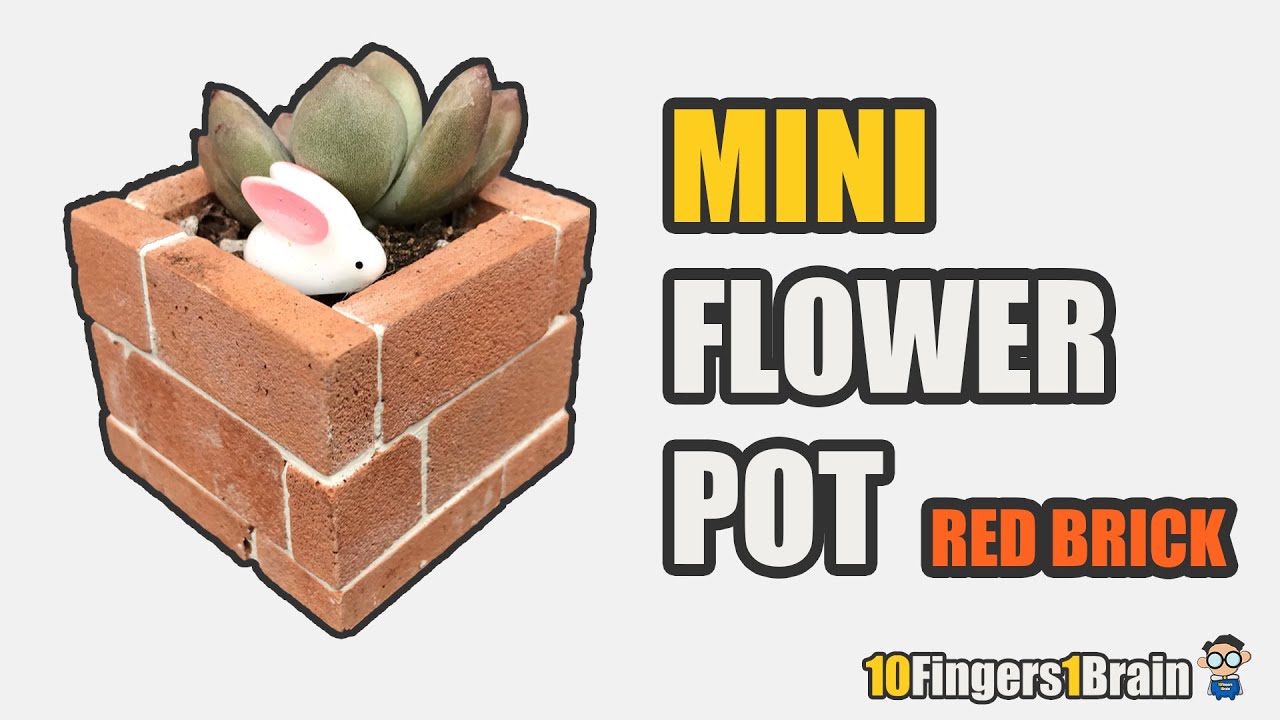 HOW TO BUILD A Mini Flower Pot by Mini Bricks and 2020 New Year Flower ...