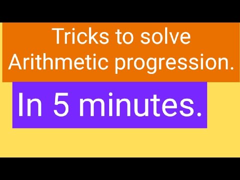 How to solve arithmetic progression #arithmetic progression. - YouTube
