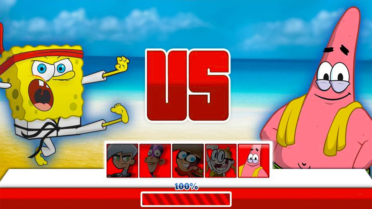 Super Brawl Summer Tournament Of Power: Spongebob vs Five Strongest ...