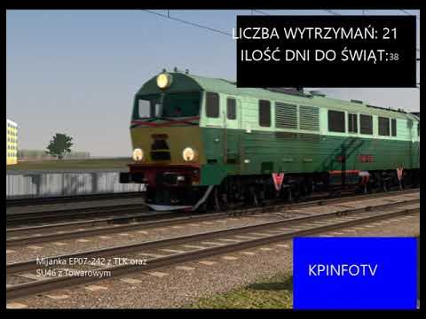 Mijanka EP07-242 ze składem TLK Lubuszanin oraz SU46 z Towarowym w Macierzowie - YouTube