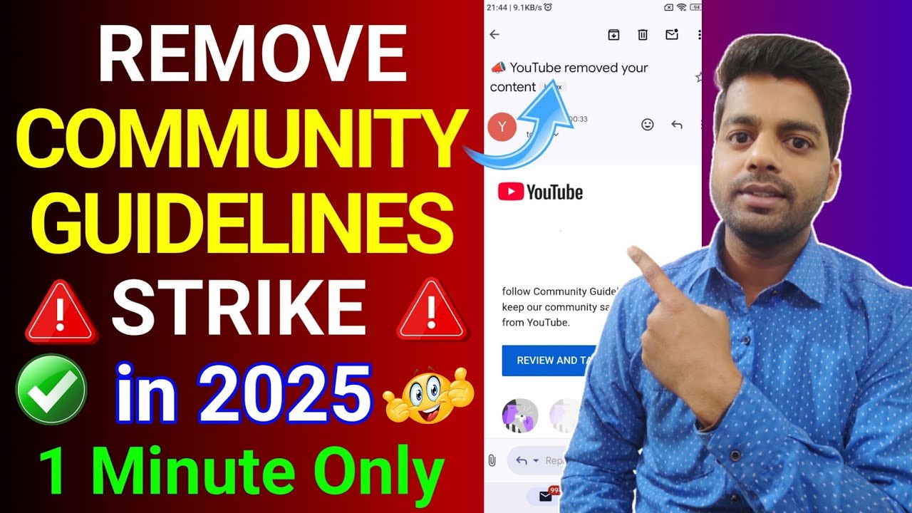 YouTube Community Guidelines Strike Kaise Hataye? Full Guide || 100% ...