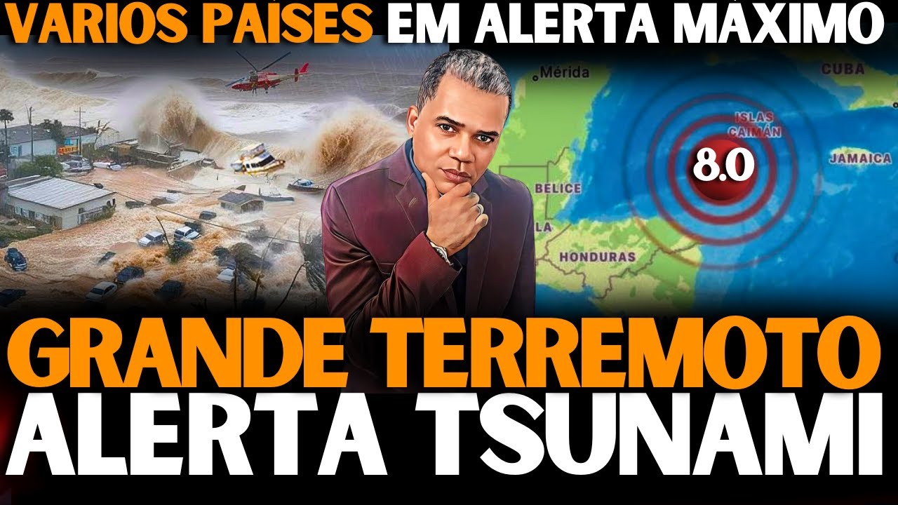 TERREMOTO NAS ILHAS CAYMAN ALERTA DE TSUNAMI - YouTube