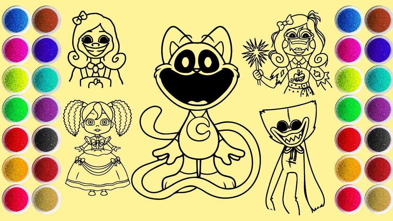 SAND PAINTING Poppy Playtime Chapter 3 - All Characters: Poppy, Miss ...