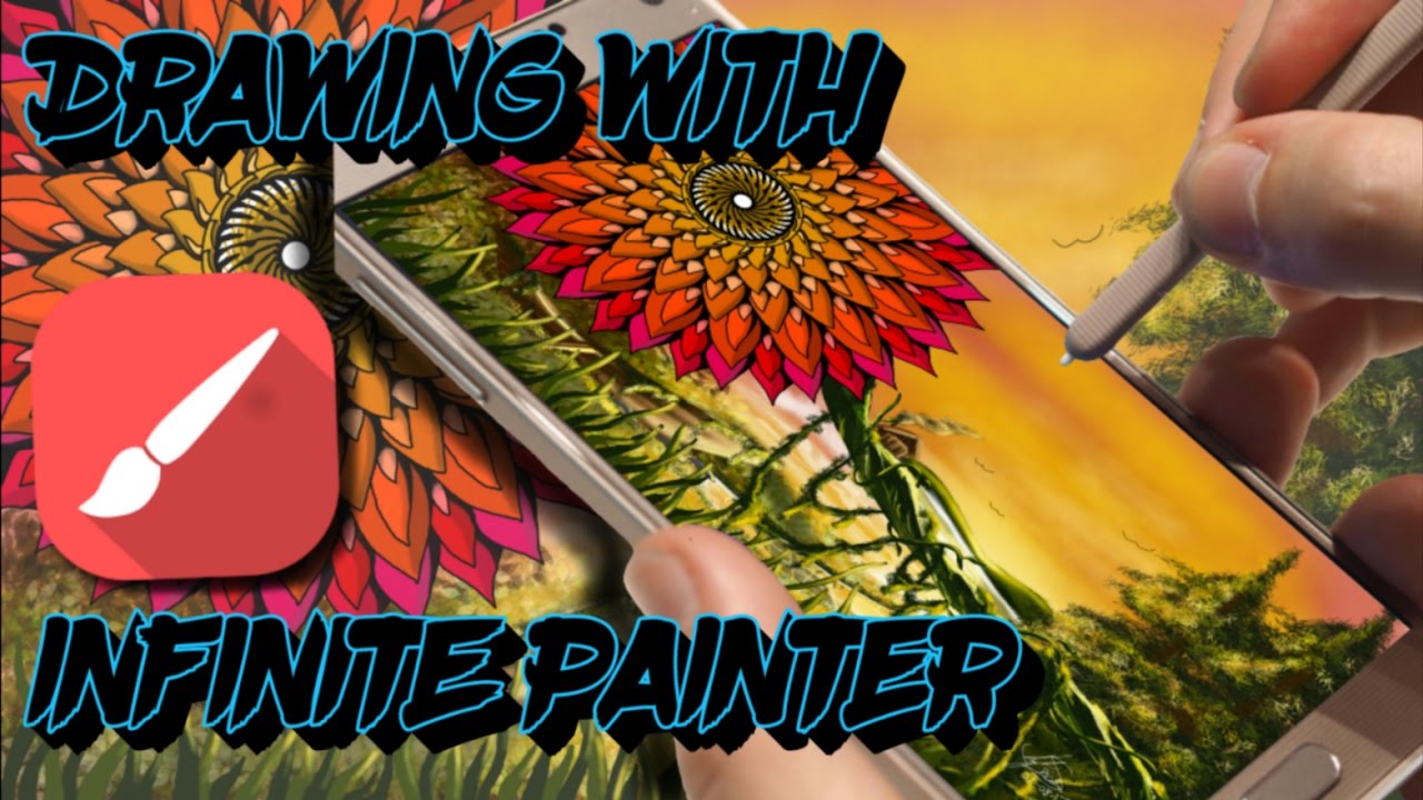 SCENERY DRAWING using INFINITE PAINTER - YouTube