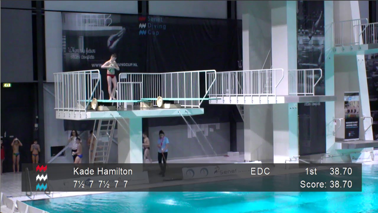 Boys C 3m - Senet Diving Cup 2018 - YouTube