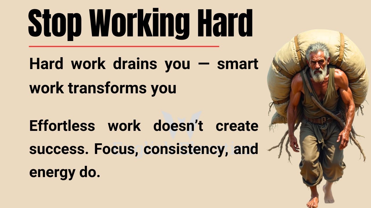 Stop Working Hard🔥|| The Hidden Formula for Success and a Calm Mind ...