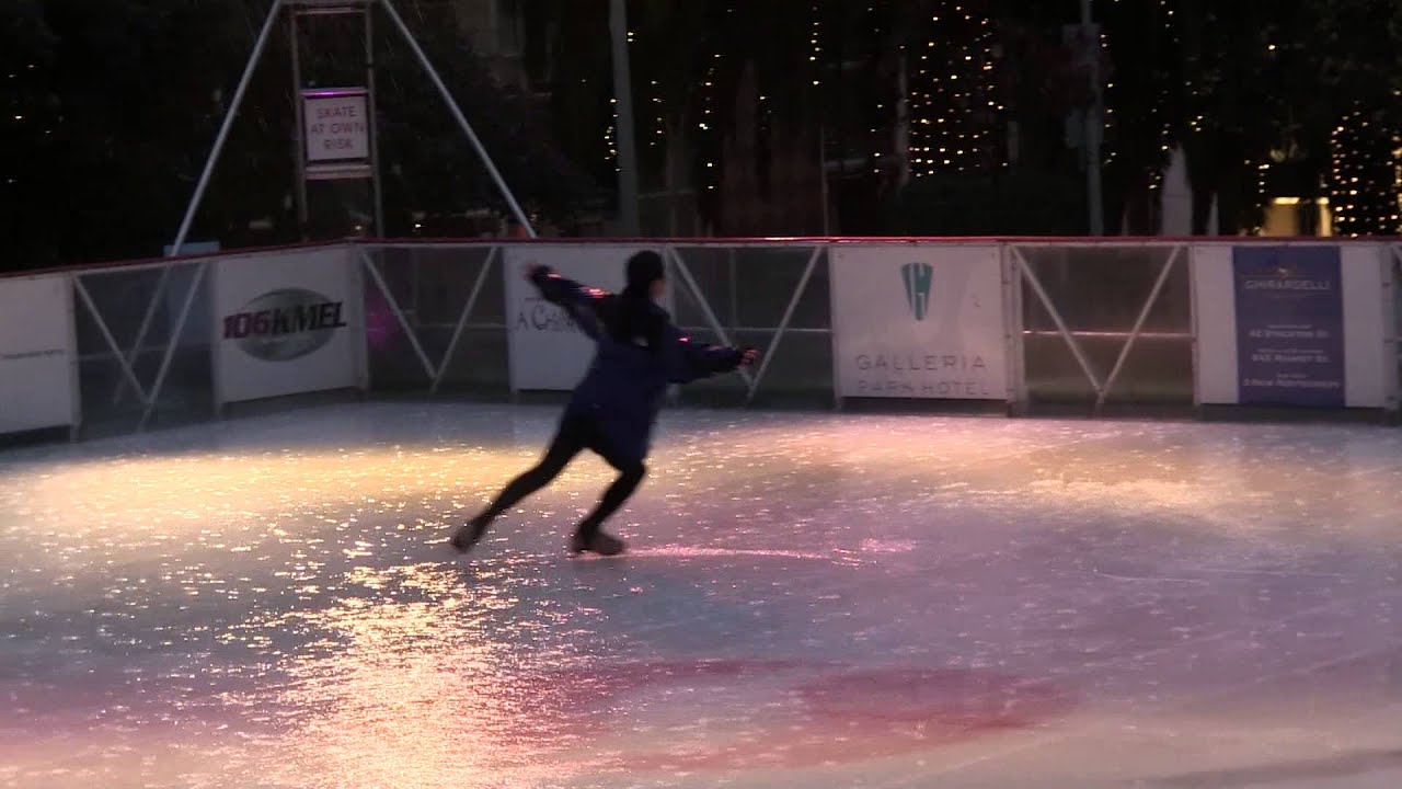 Union Square ice skating in the rain 009 - YouTube