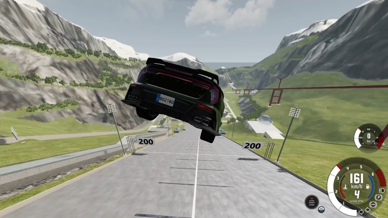 Beamng (Car jump Arena) 3 - YouTube