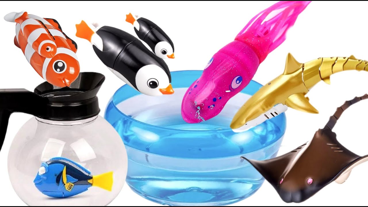 ASMR| UNBOXING INTERACTIVE TOYS | BIG set| WATER SERIES ELECTRIC - YouTube