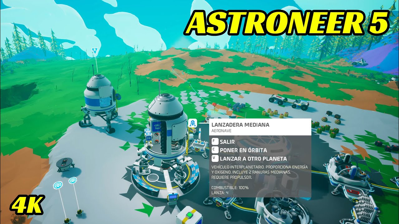 LANZADERA MEDIANA | ASTRONEER | GAMEPLAY ESPAÑOL 5 - YouTube