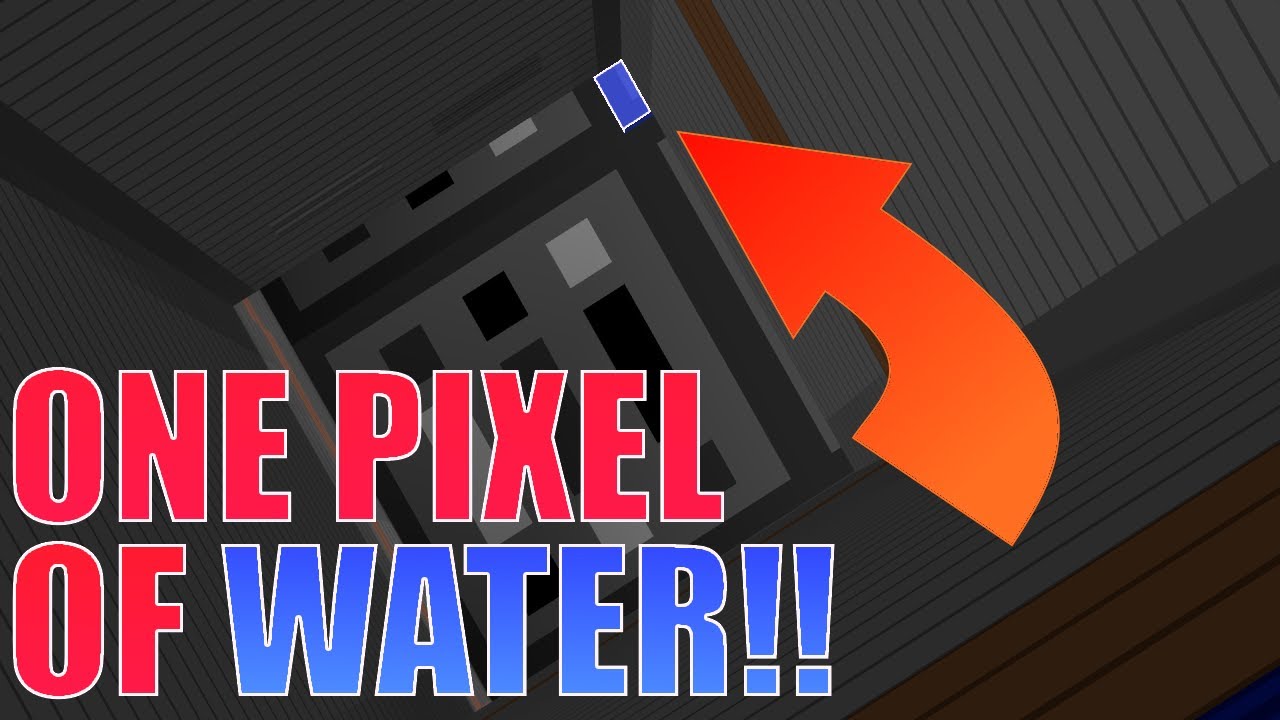 One Pixel Of Water!! **Insane Fall Trap** - YouTube