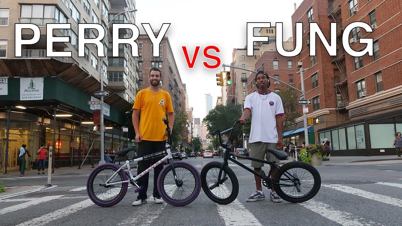 Street BMX Game of BIKE: Billy Perry VS Stephon Fung (NYC) - YouTube