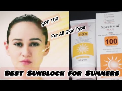 Best Sunblock for Summers | Spectrum Max Cream SPF 100 | Sunblock | Zeb ...