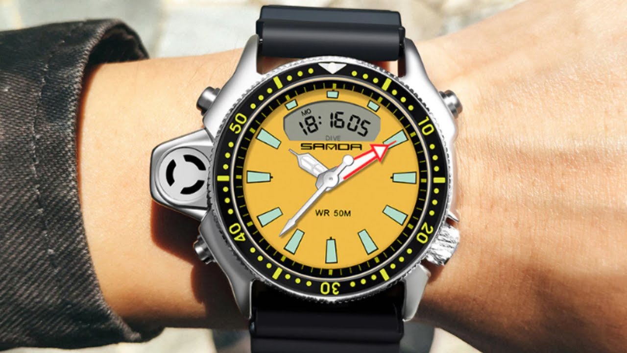 SANDA 3008 Men Sport Watch - YouTube
