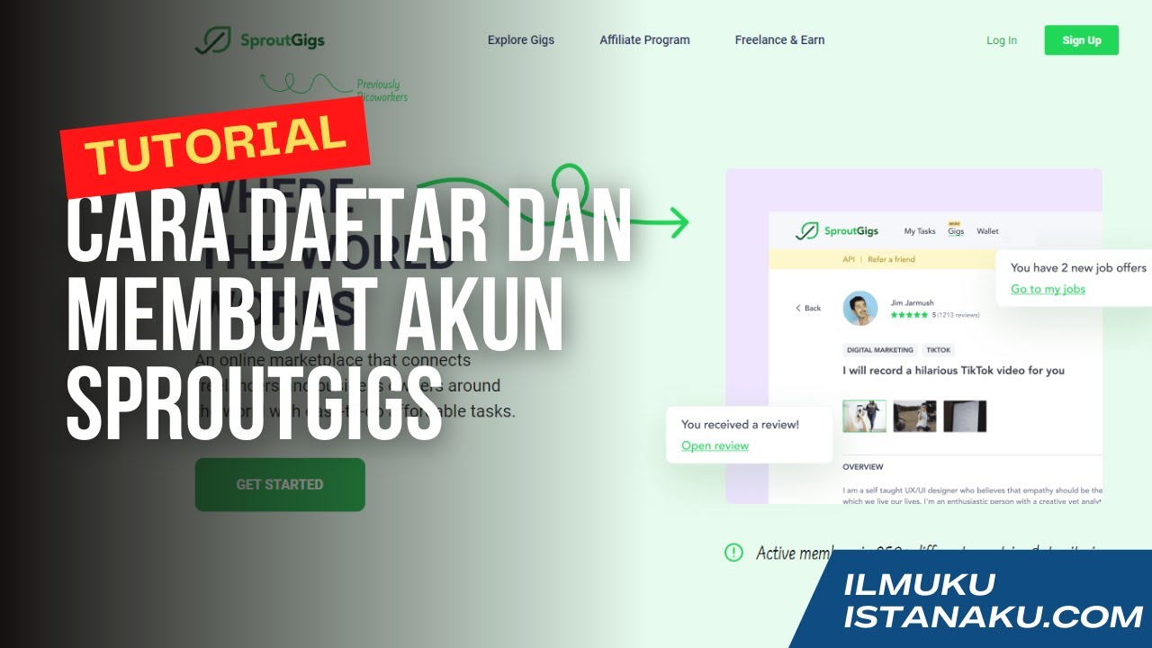 Mudah!! Cara Daftar dan Membuat Akun SproutGigs - Tutorial SproutGigs ...