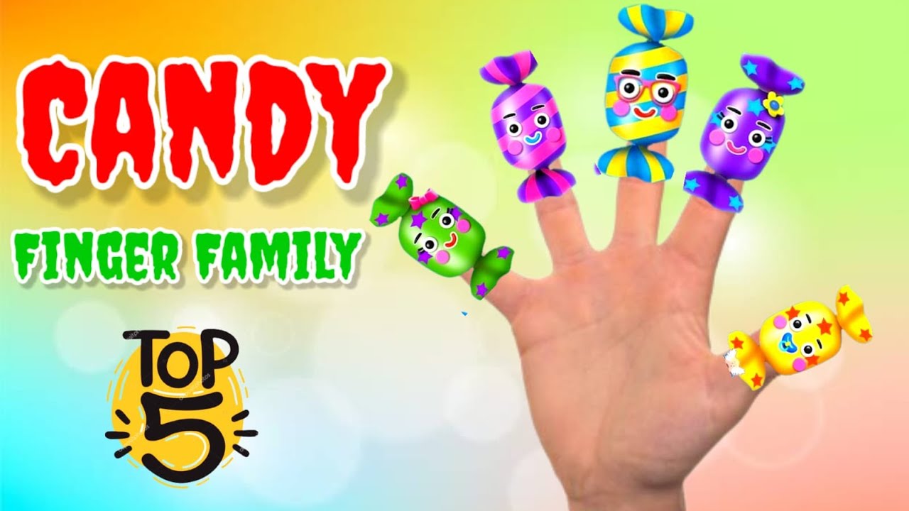 Candy Finger Family + More | Nursery Rhyme Cartoons - YouTube