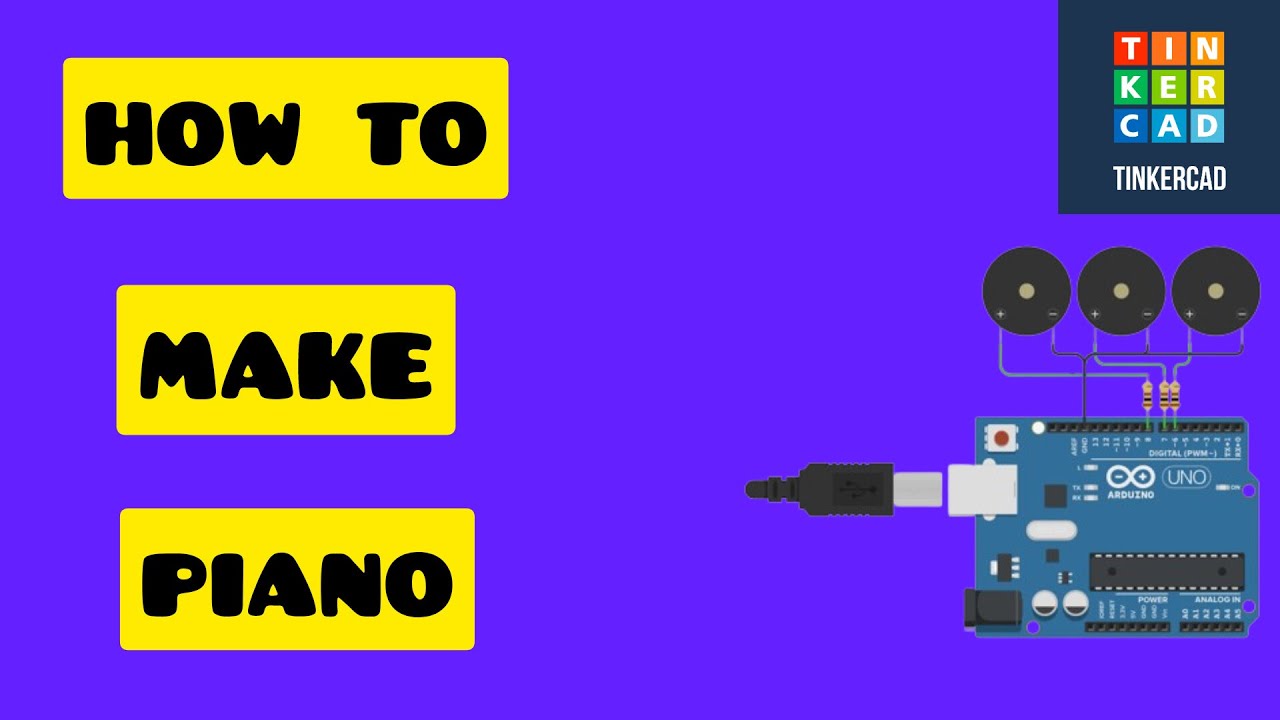 How to Make a piano in TinkerCad - YouTube