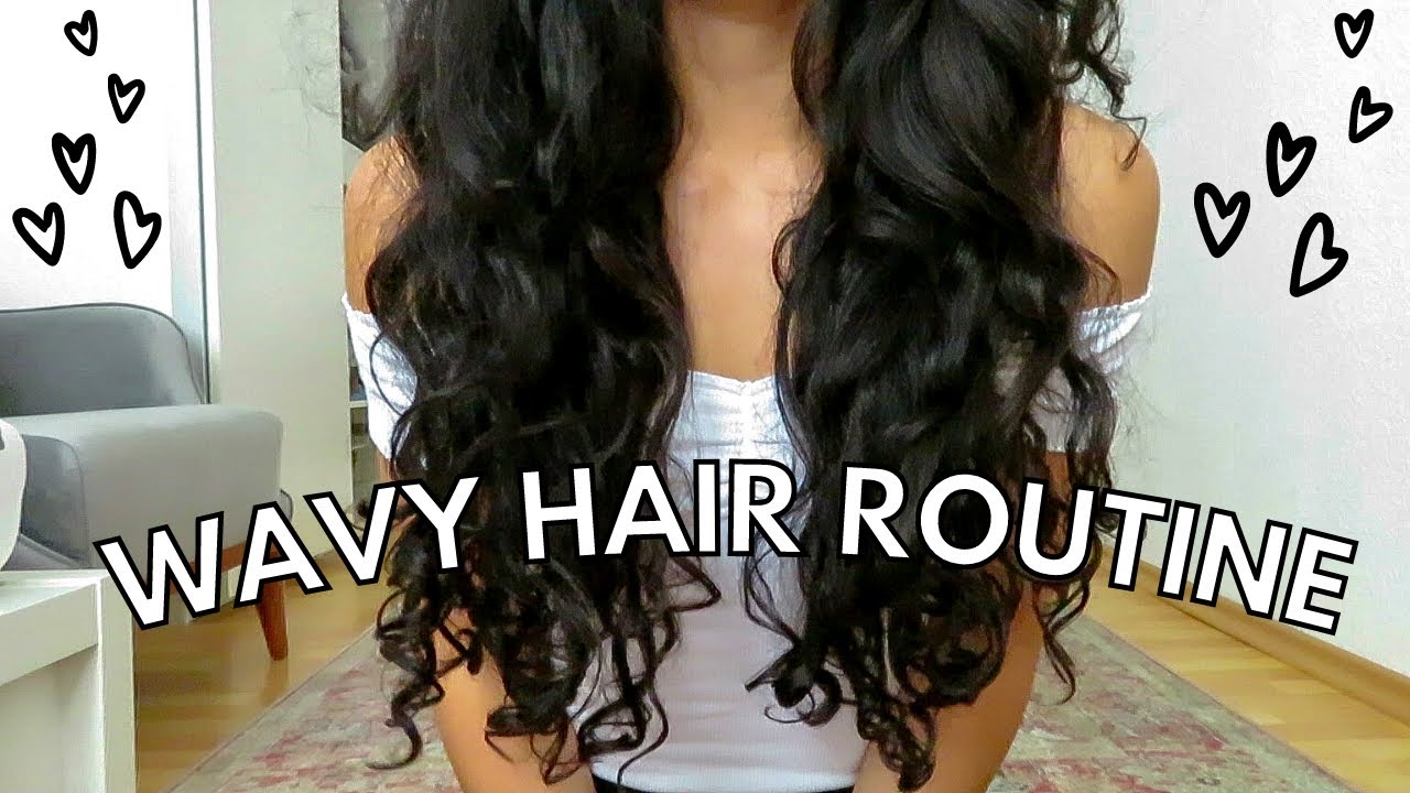 Wavy Curly Hair Routine 2b 2c Curls Youtube