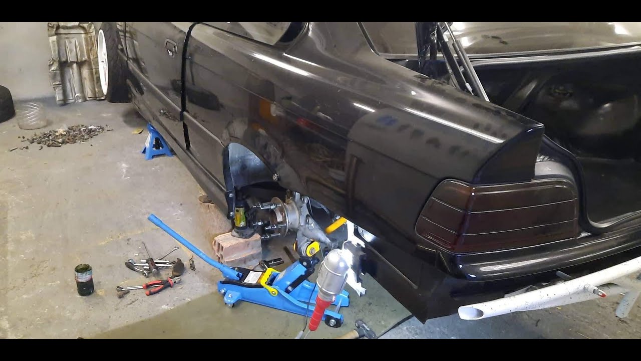 Ενίσχυση πίσω γέφυρας με πλακάκια part 2 | BMW E36 DRIFT PROJECT ...