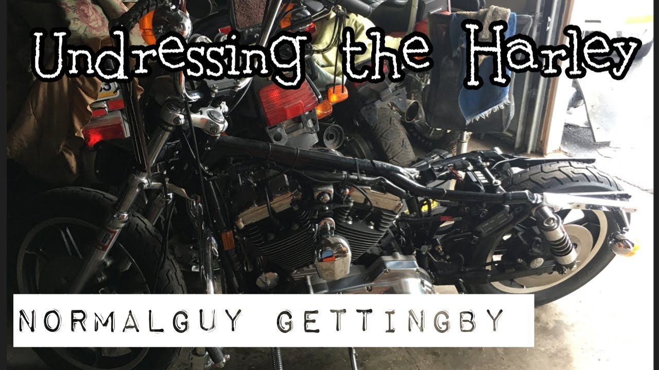 Removing Harley Davidson Front, Rear Fender, Oil and Gas Tanks for ...