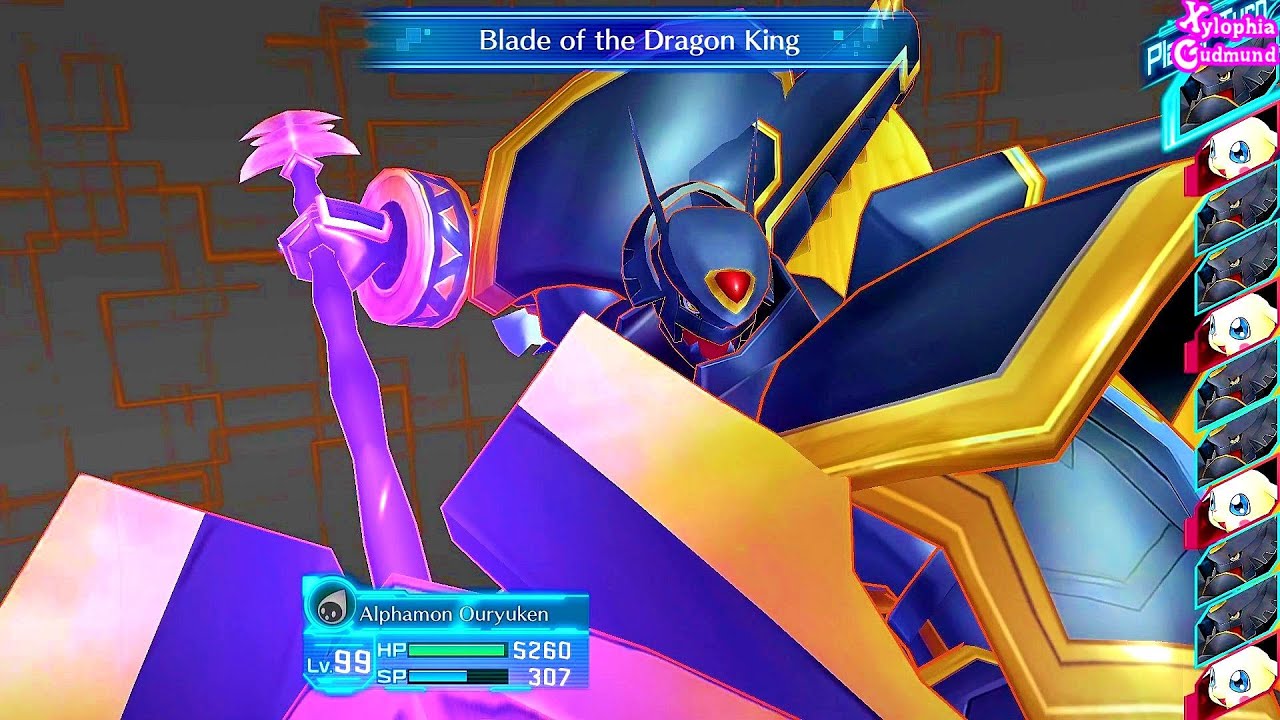 『Xylophia Gudmund』 Alphamon Ouryumon to Alphamon Ouryuken Evolution ...