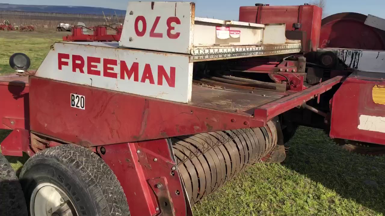 Lot 194 B20 Freeman 370 3-Toe Baler - YouTube
