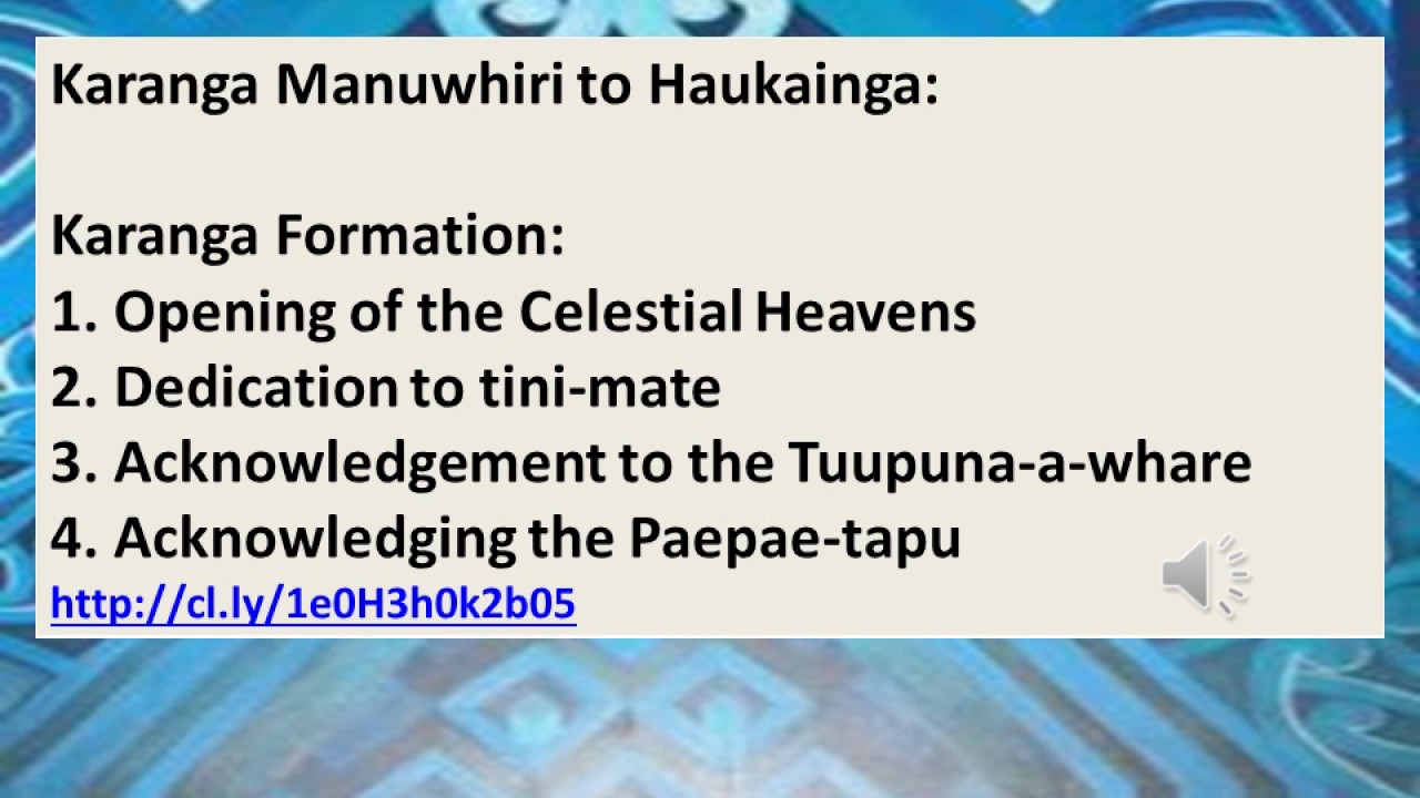 Karanga Manuwhiri to Haukainga 1 ....Karanga atu rs ki nga Rangi Tuhaha ...