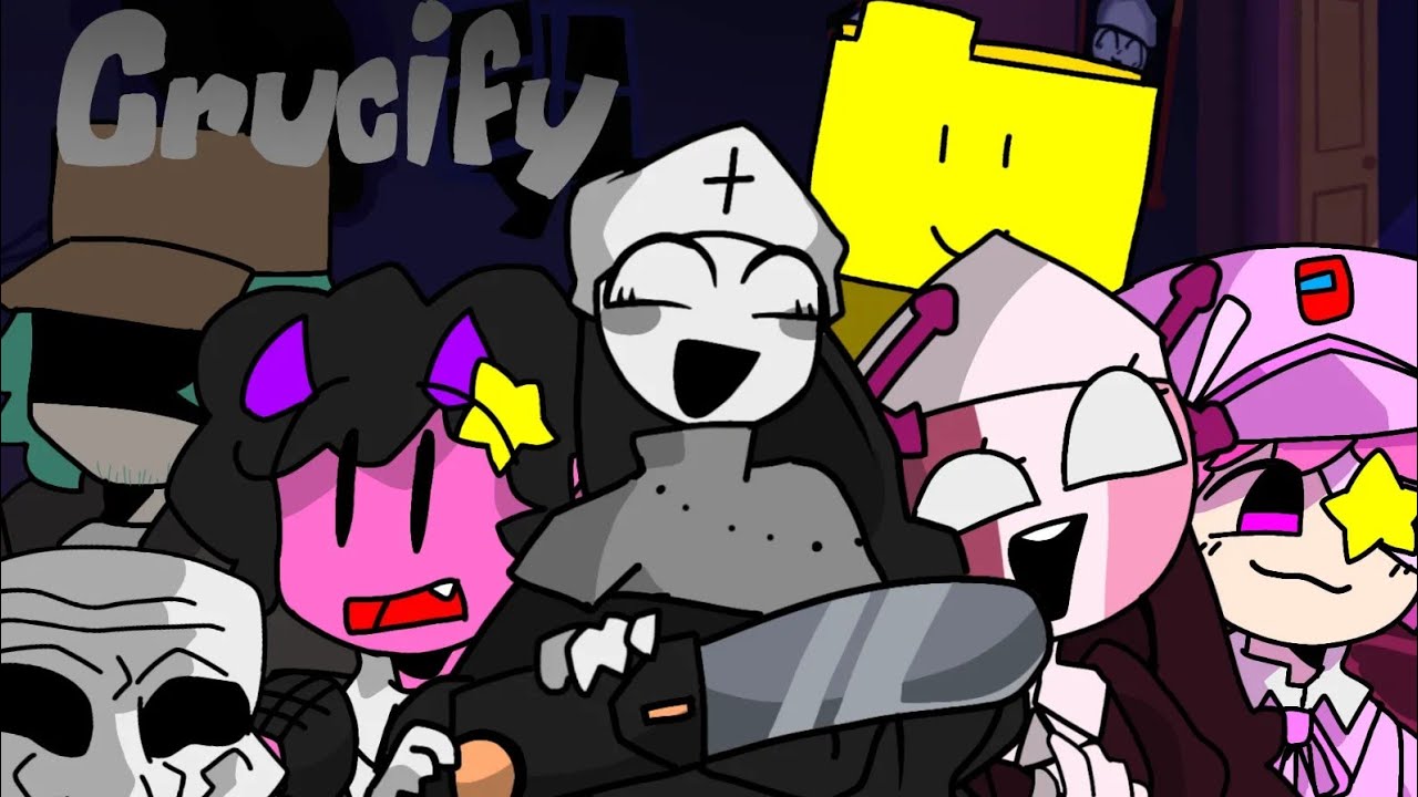 Crucify but every character sings it //Friday night funkin' Animation ...