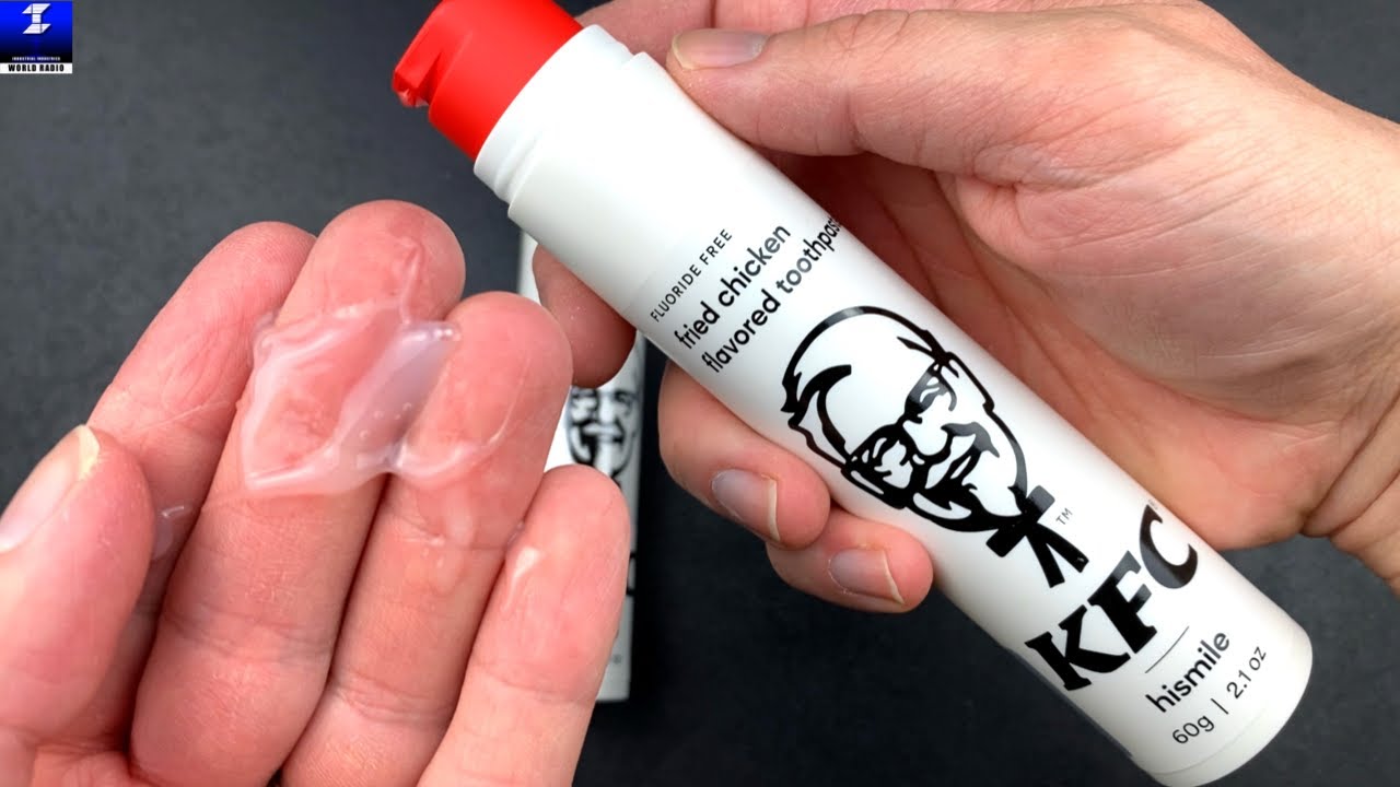 KFC Fried Chicken Flavored Toothpaste Unboxing - YouTube