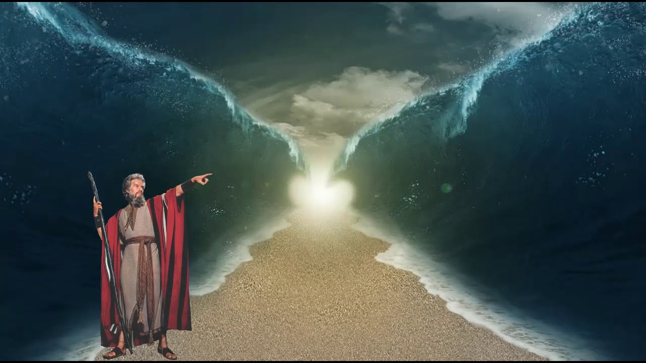 Moses Parting Sea royalty background videos loops green screen - YouTube
