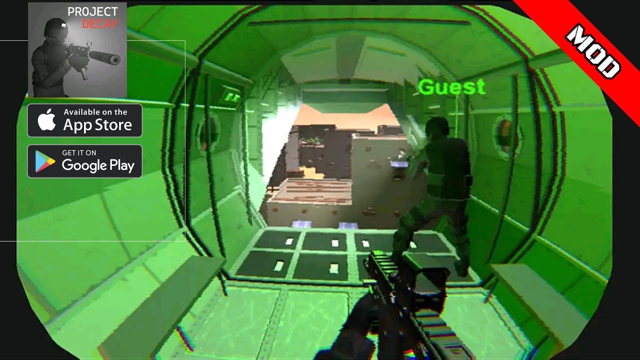 REKOMENDASI GAME FPS SHOOTER OFFLINE || GAMEPLAY PROJECT DECAY APK MOD ...
