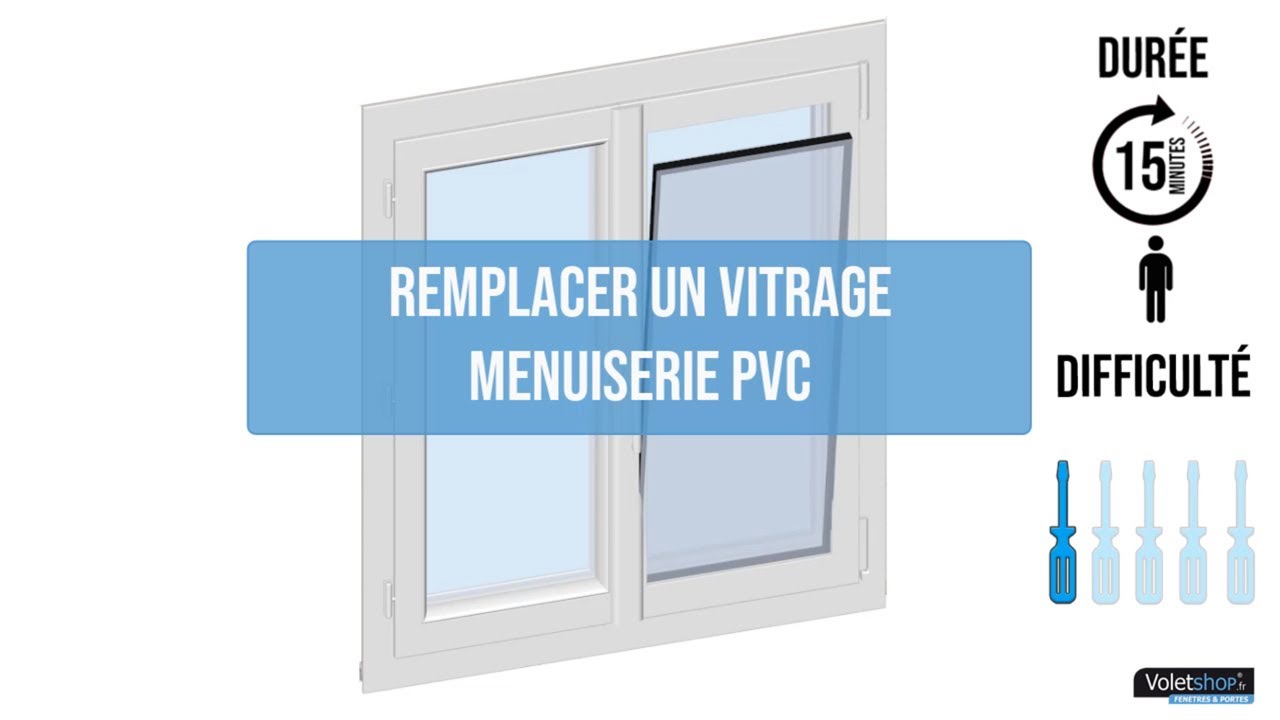 Remplacer un vitrage sur une menuiserie PVC. - YouTube