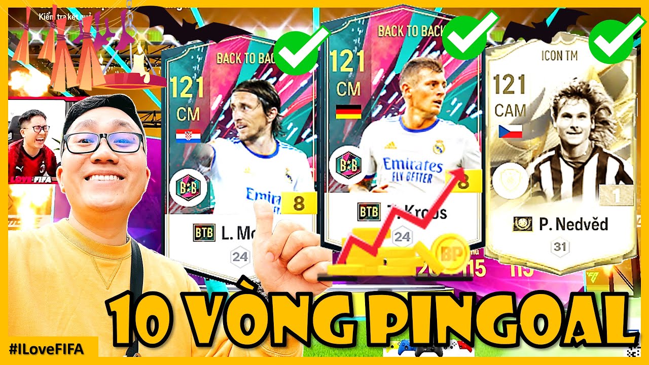 MỞ THẺ ĐỈNH CAO 10 VÒNG "PINGOAL" I LOVE BÚ ĐẬM ĐÓN "SIÊU TIỀN VỆ" REAL ...