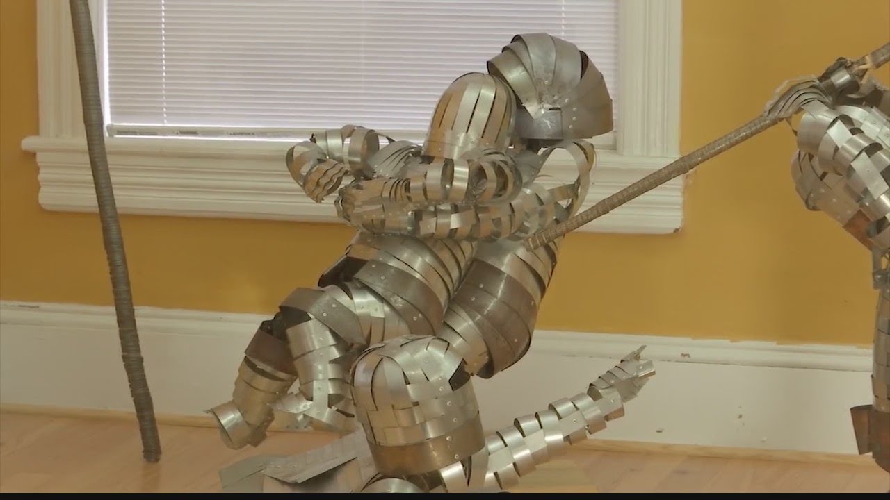 Art exhibit highlights dangers children face - YouTube