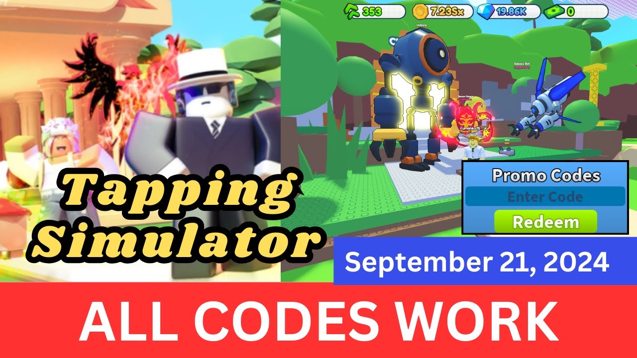 *All Codes Work* Tapping Simulator ROBLOX, September 21, 2024 - YouTube