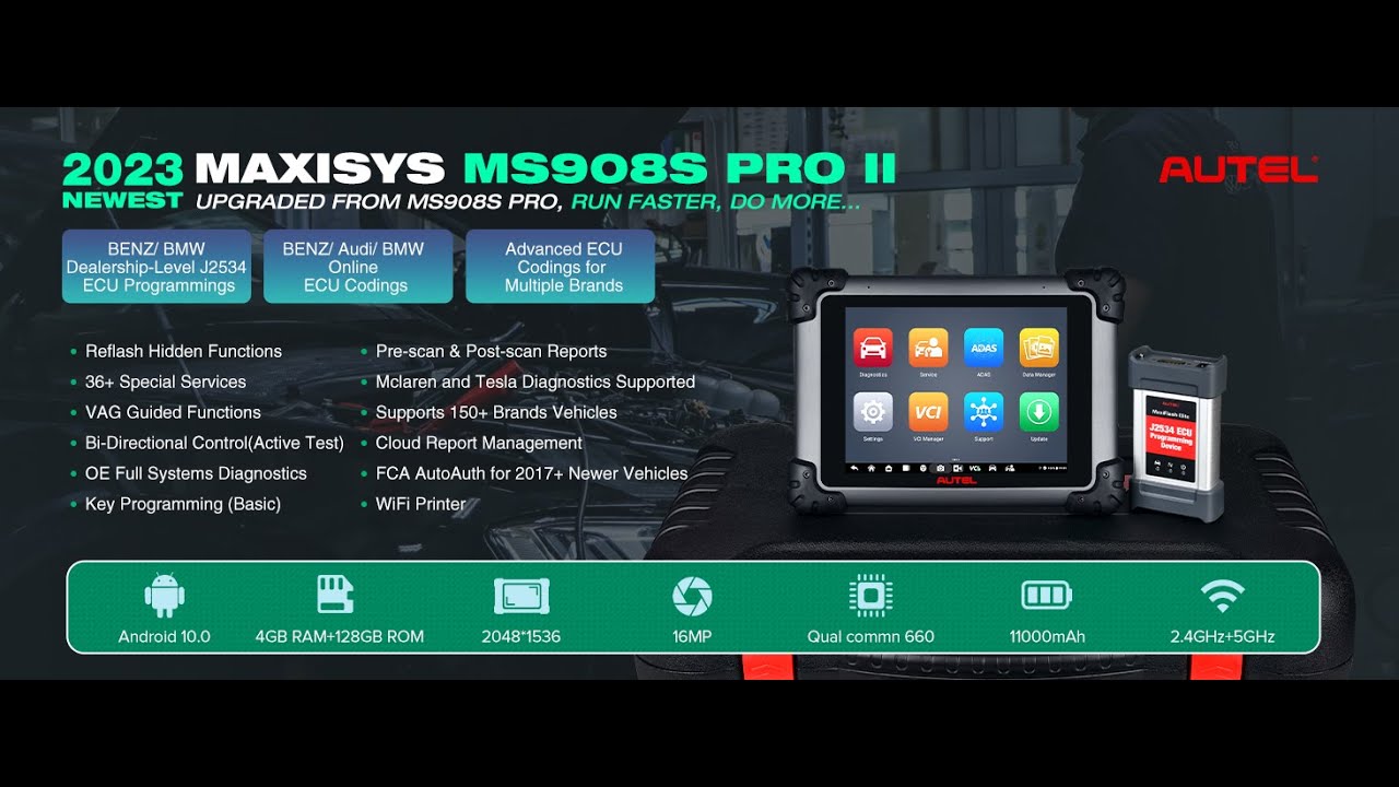 Autel MaxiSYS MS908S PRO II: Features Interest - YouTube