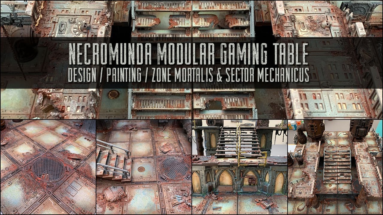 Weathering Necromunda Zone Mortalis Tiles with pigments, oil and enamel ...
