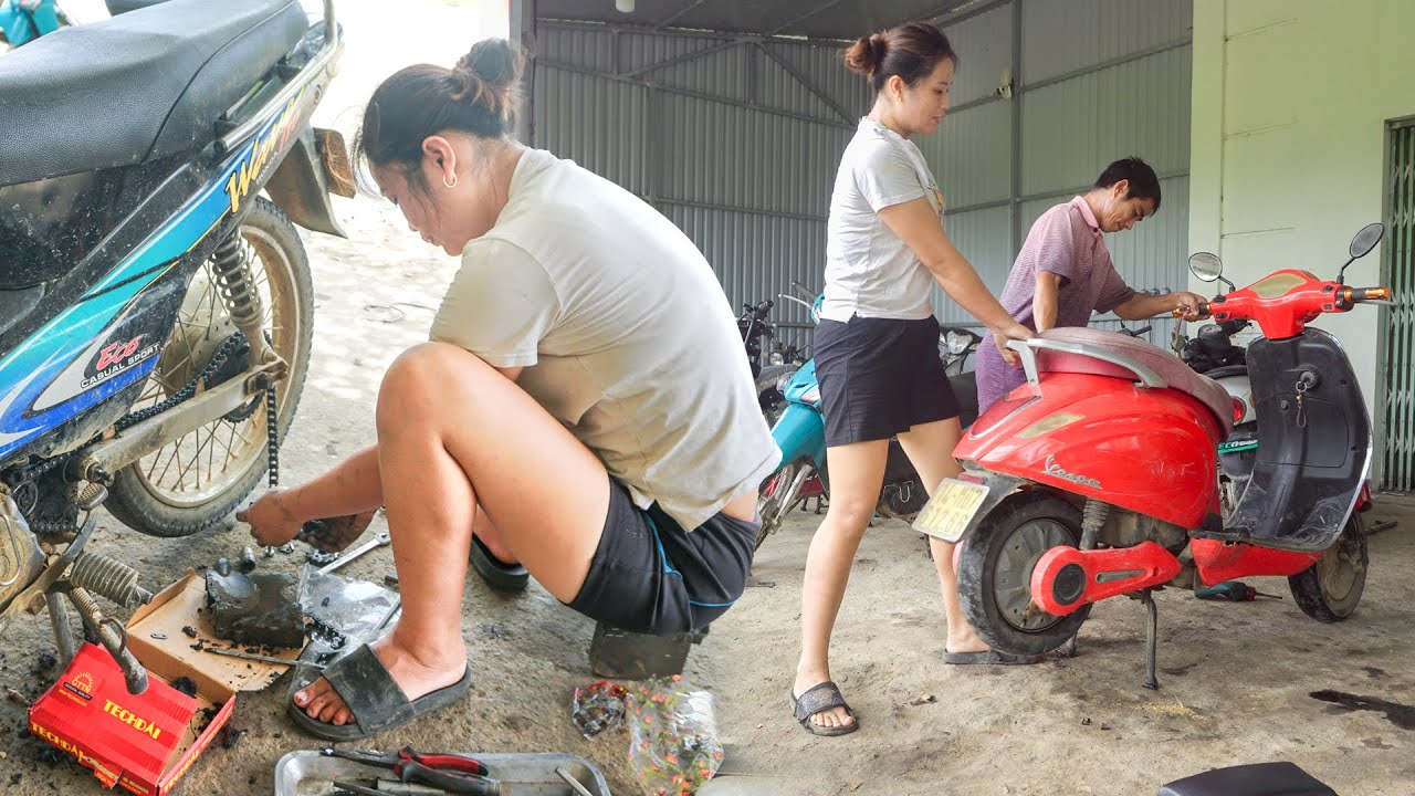 Mechanical Girl Motorcycle Shop Management: Repair And Restore Electric ...