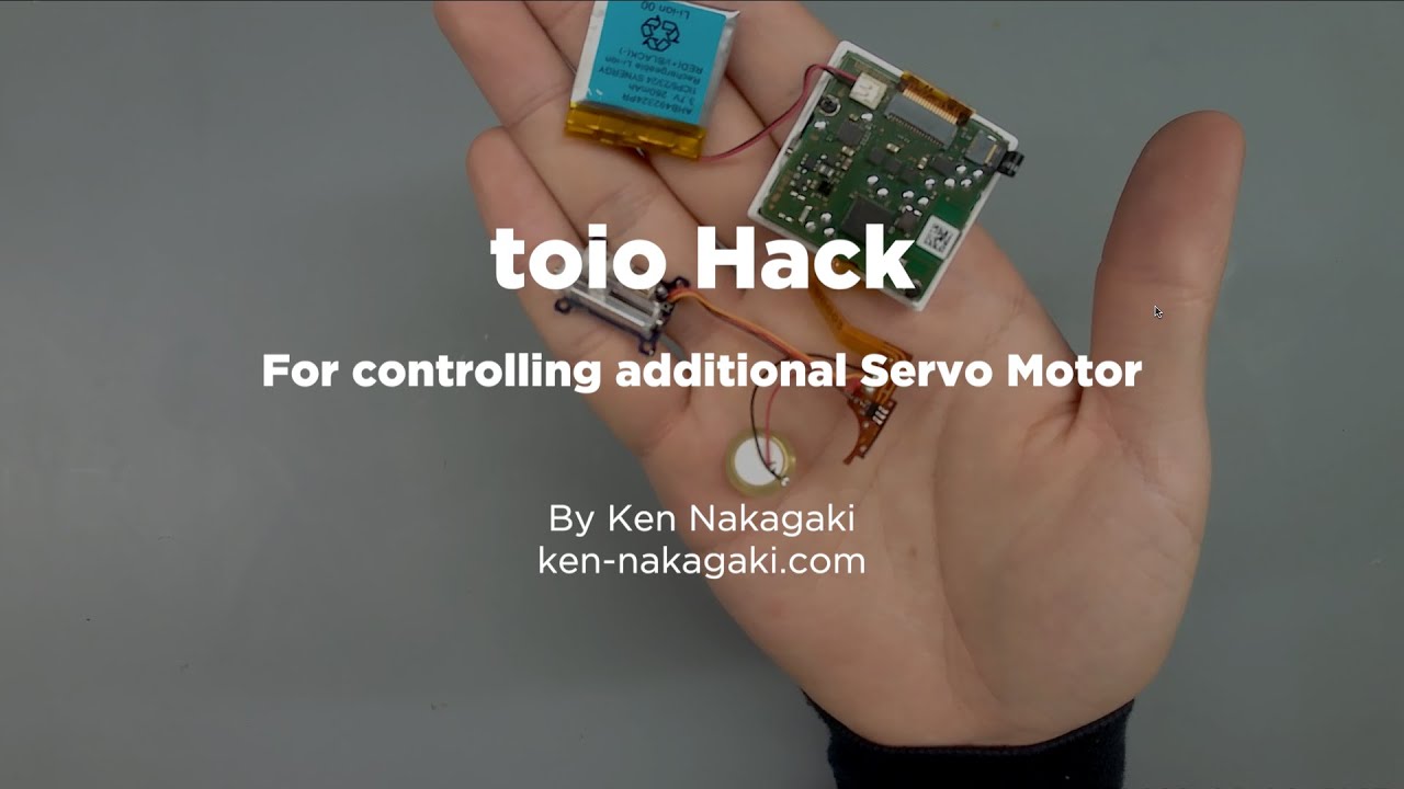toio Hack for controlling additional servo motor - YouTube