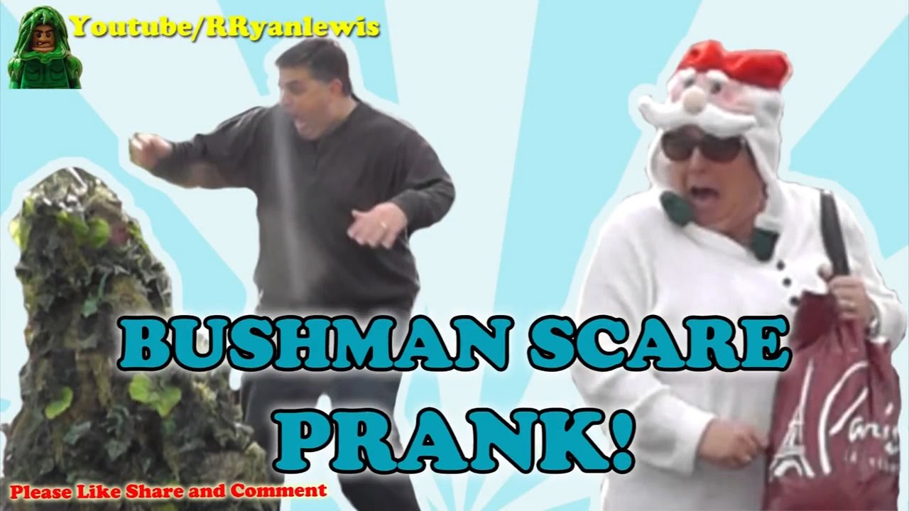 Funny Bushman Scare Prank #235 Las Vegas -RRyanlewis- - YouTube