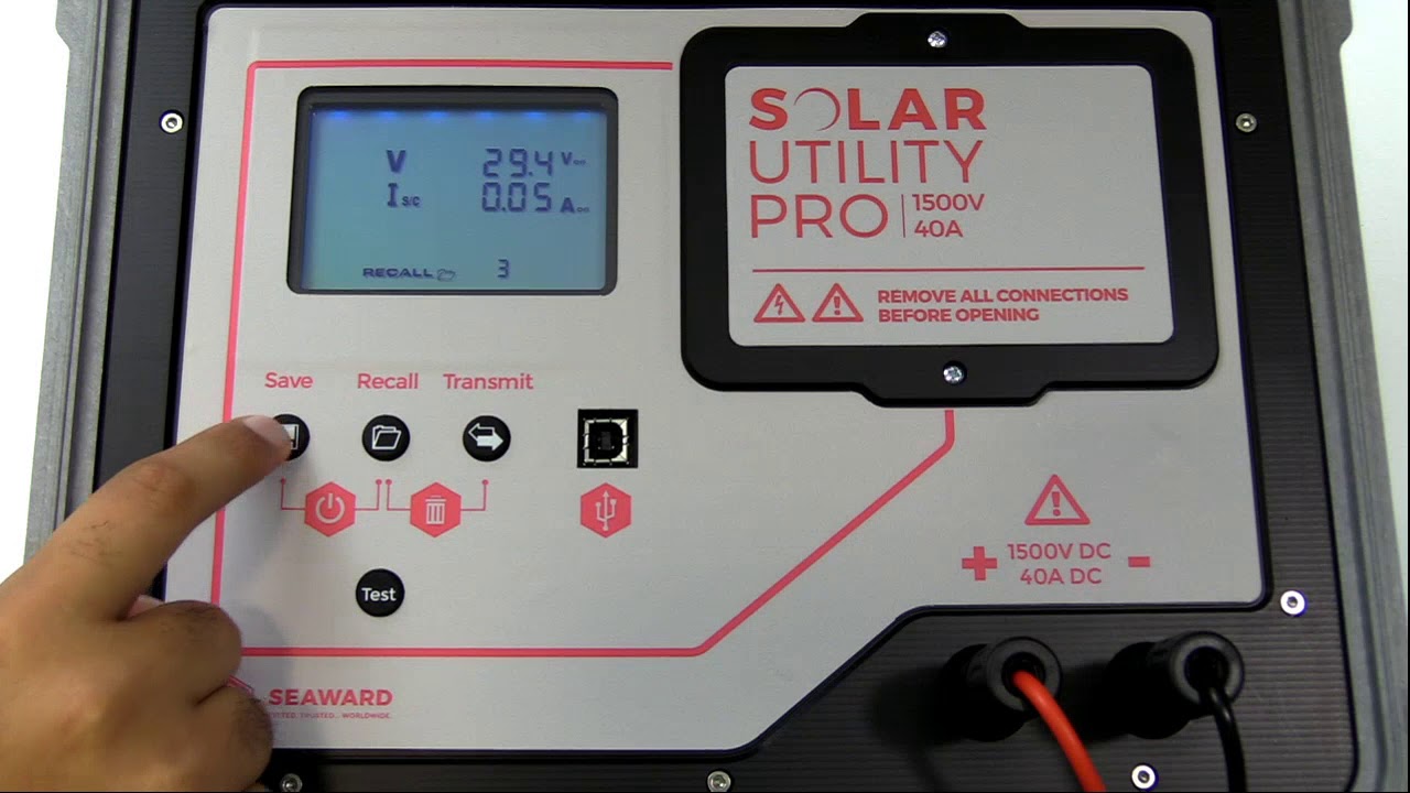 How do I recall data from the Solar Utility Pro - YouTube