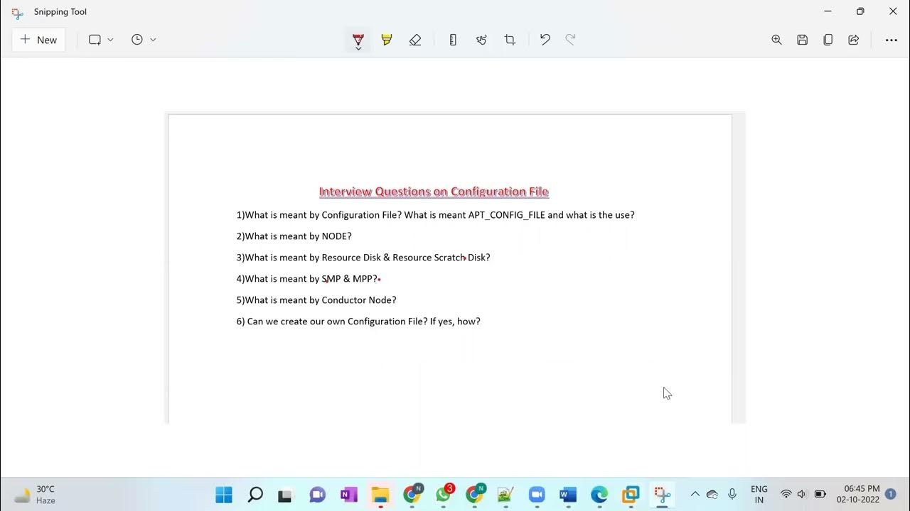 DataStage Interview Questions On Configuration File - YouTube