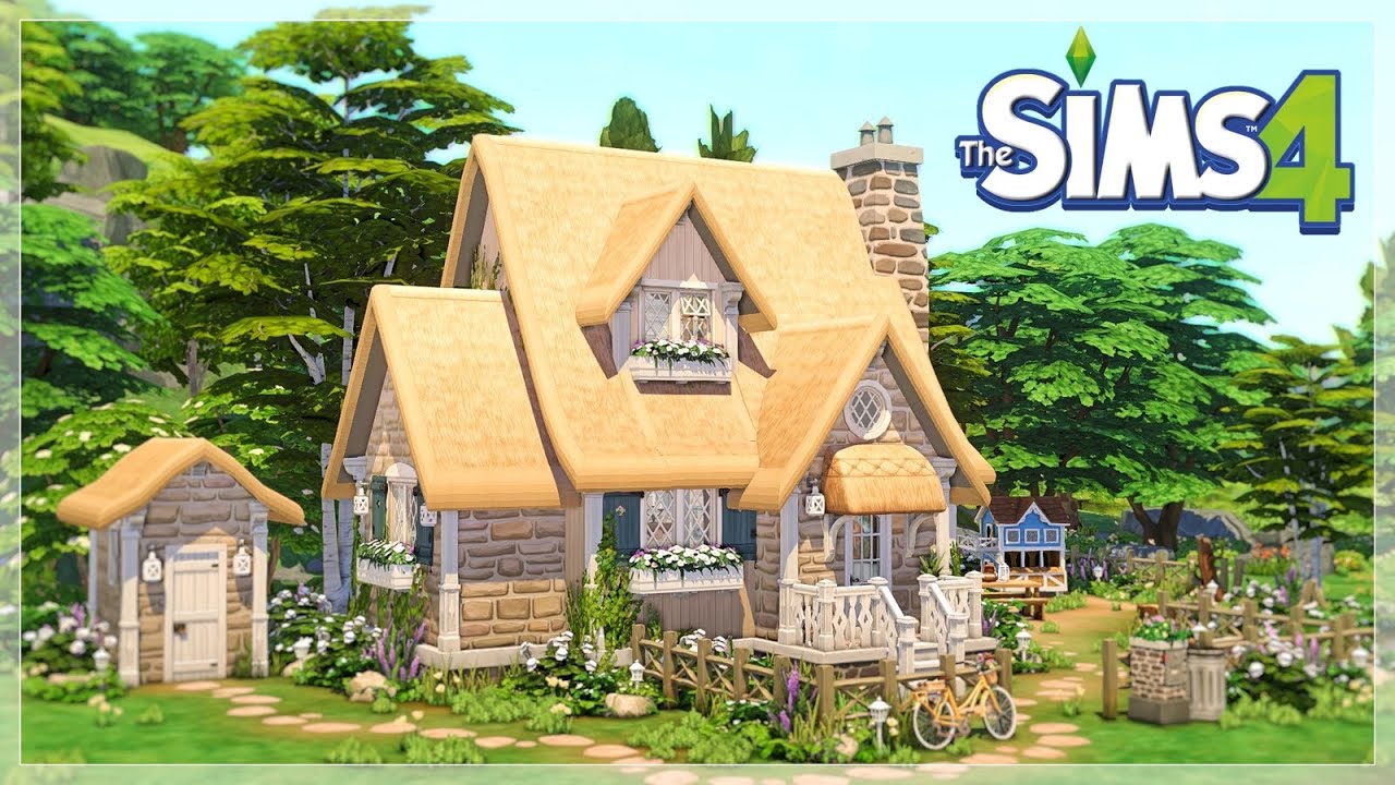 SMALL COTTAGE 🌼 | The Sims 4 Speedbuild | No CC - YouTube